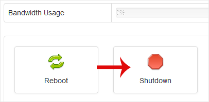 How to Forcefully or Gracefully Shut Down the VPS in SolusVM 1